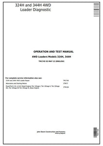 PDF TM1745 John Deere 4WD 324H 344H Loader Diagnostic and Test Service ...