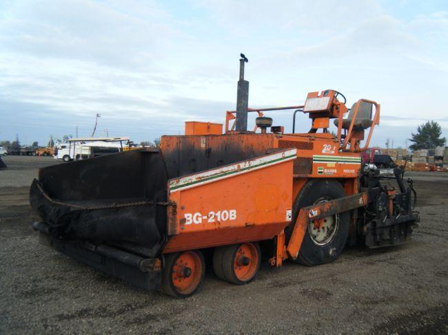 CATERPILLAR BG-210B ASPHALT PAVER 9XJ OPERATION AND MAINTENANCE MANUAL ...
